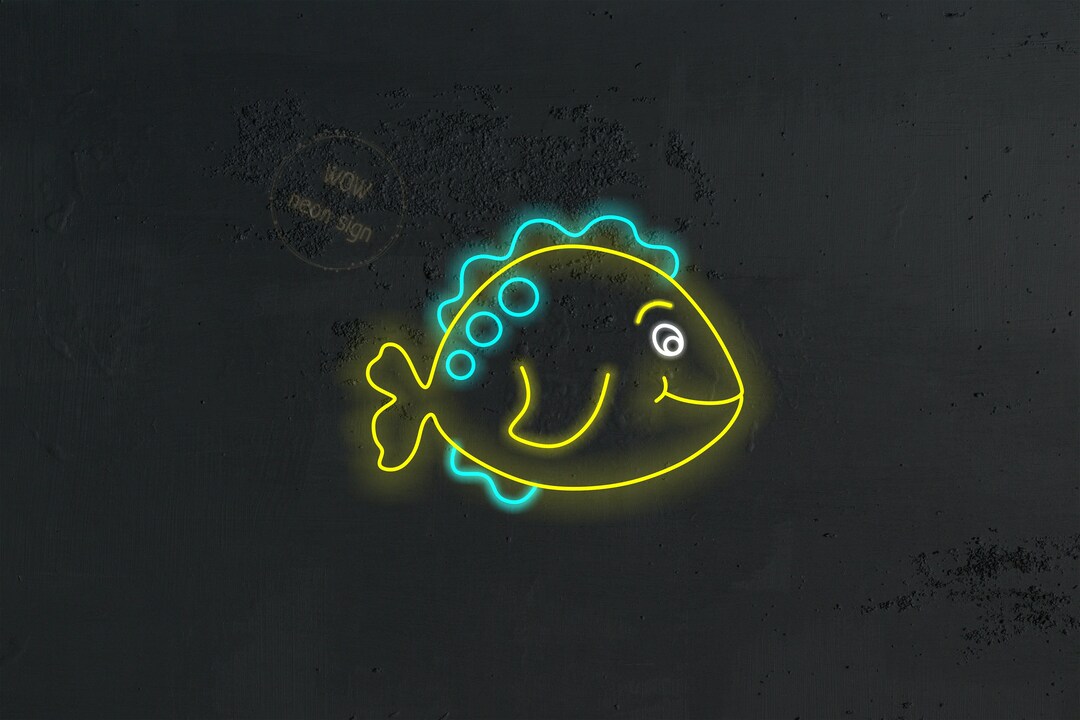 Fish Neon Sign, Fish Sign for Baby Night Light, Fish Led Decor for ...