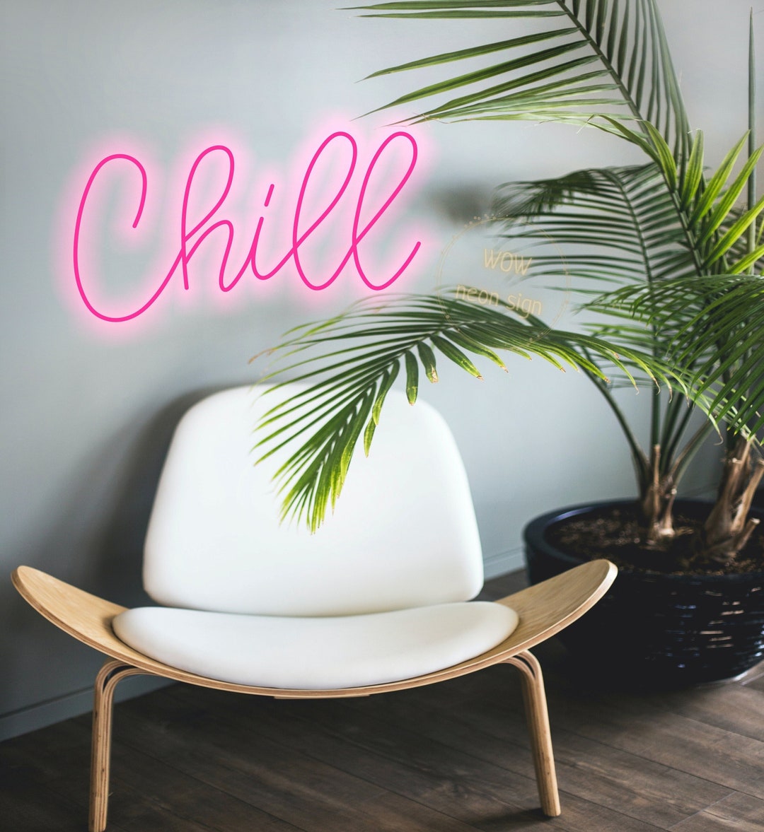 Chill Led Light Neon Sign, Custom Chill Out Neon Sign, Chill Room Decor ...
