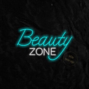 Beauty Zone Led Neon Sign, Beauty Salon Neon Sign, Beauty Room Led Neon ...