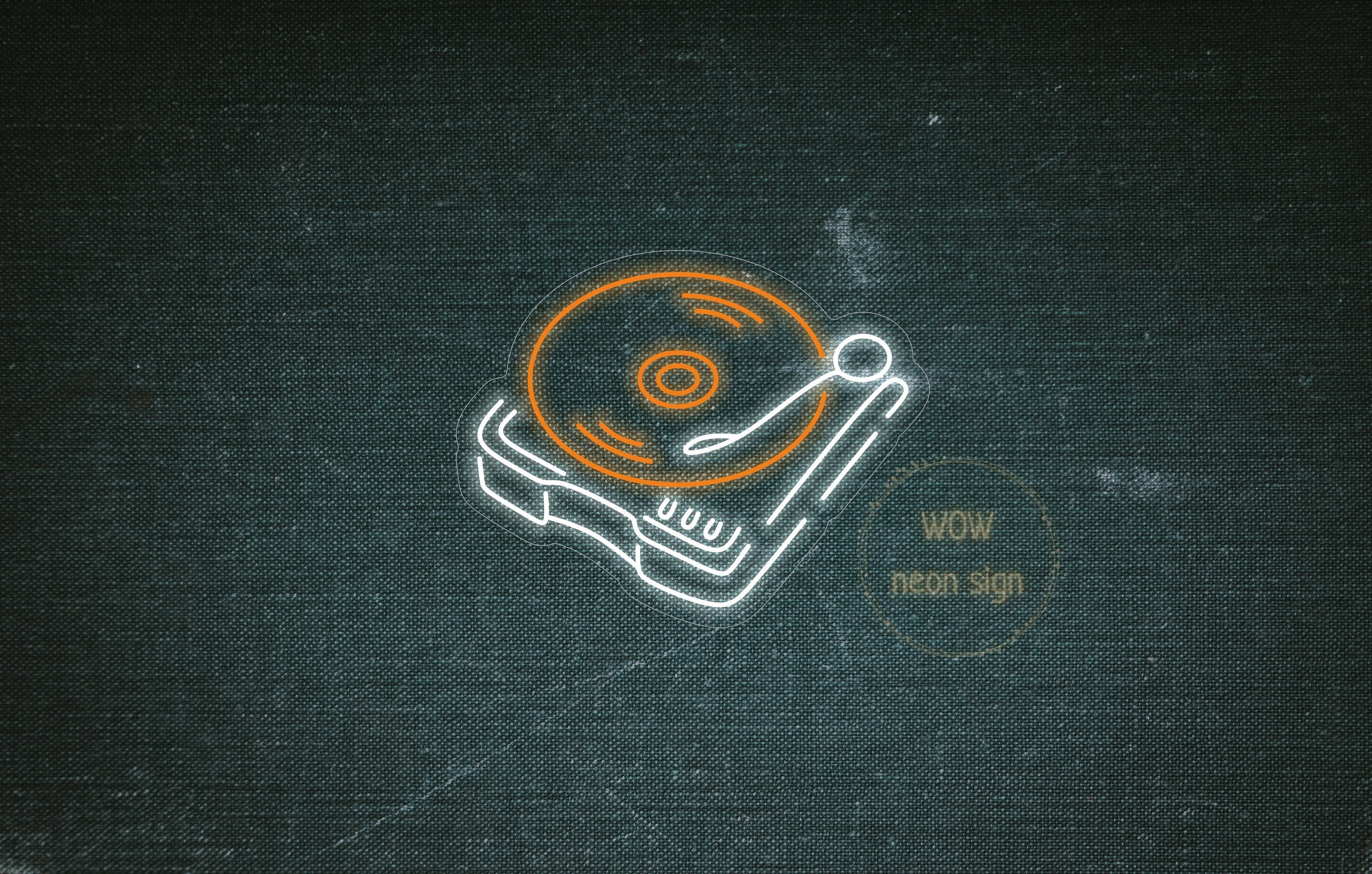 Record Player Neon Sign, Vinyl Neon Sign, Retro Vinyl Wall Mount, Music ...