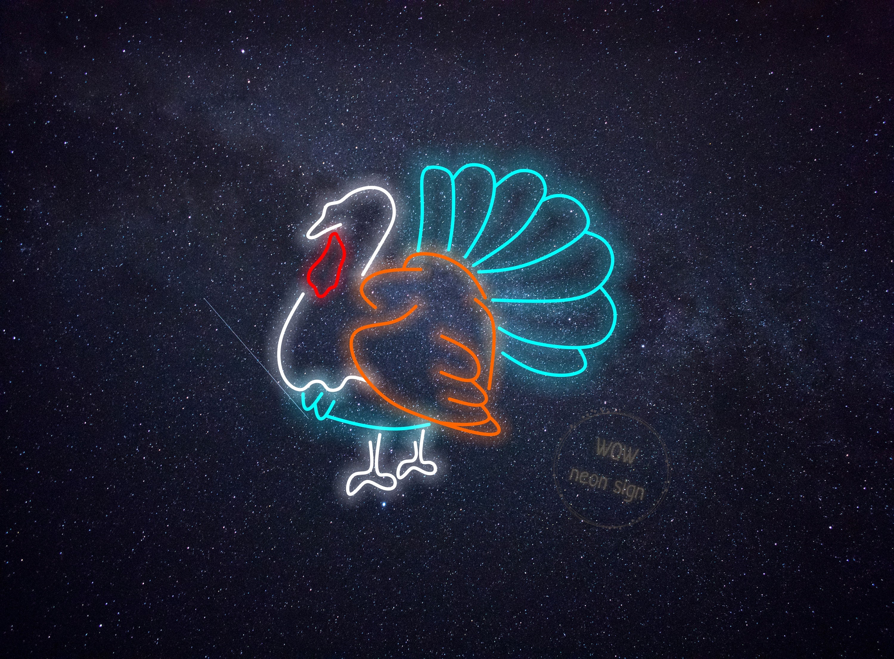 Turkey Neon Sign, Thanksgiving LED Decor - Etsy