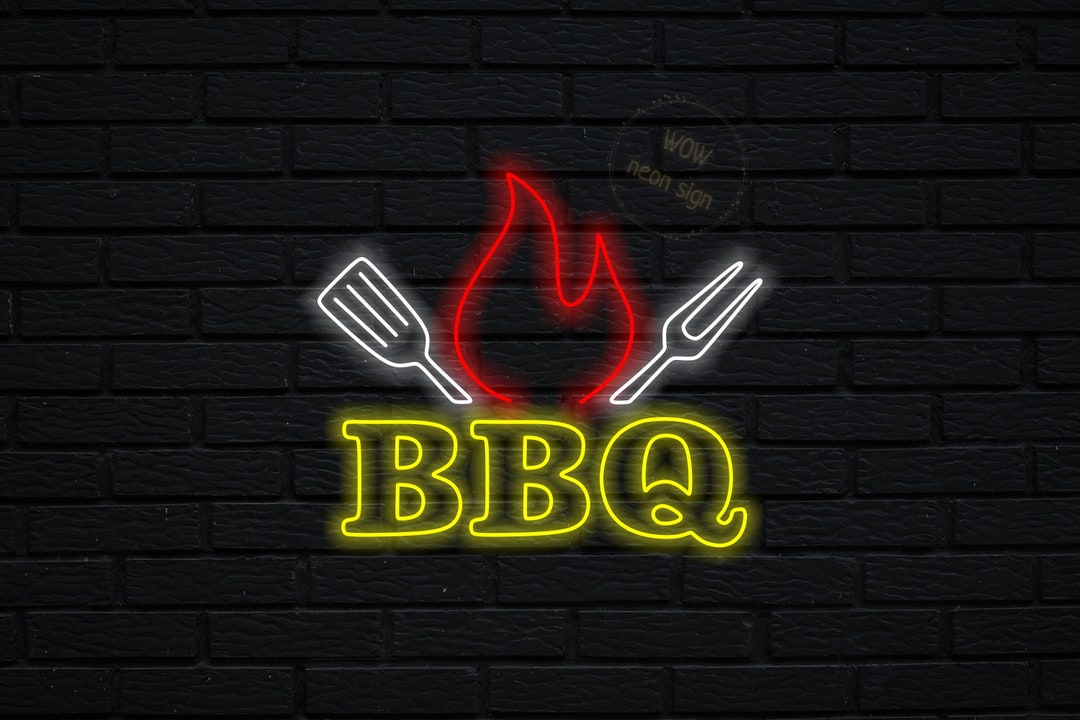 Barbecue Neon Sign Barbecue Led Sign BBQ Led Sign BBQ Neon - Etsy
