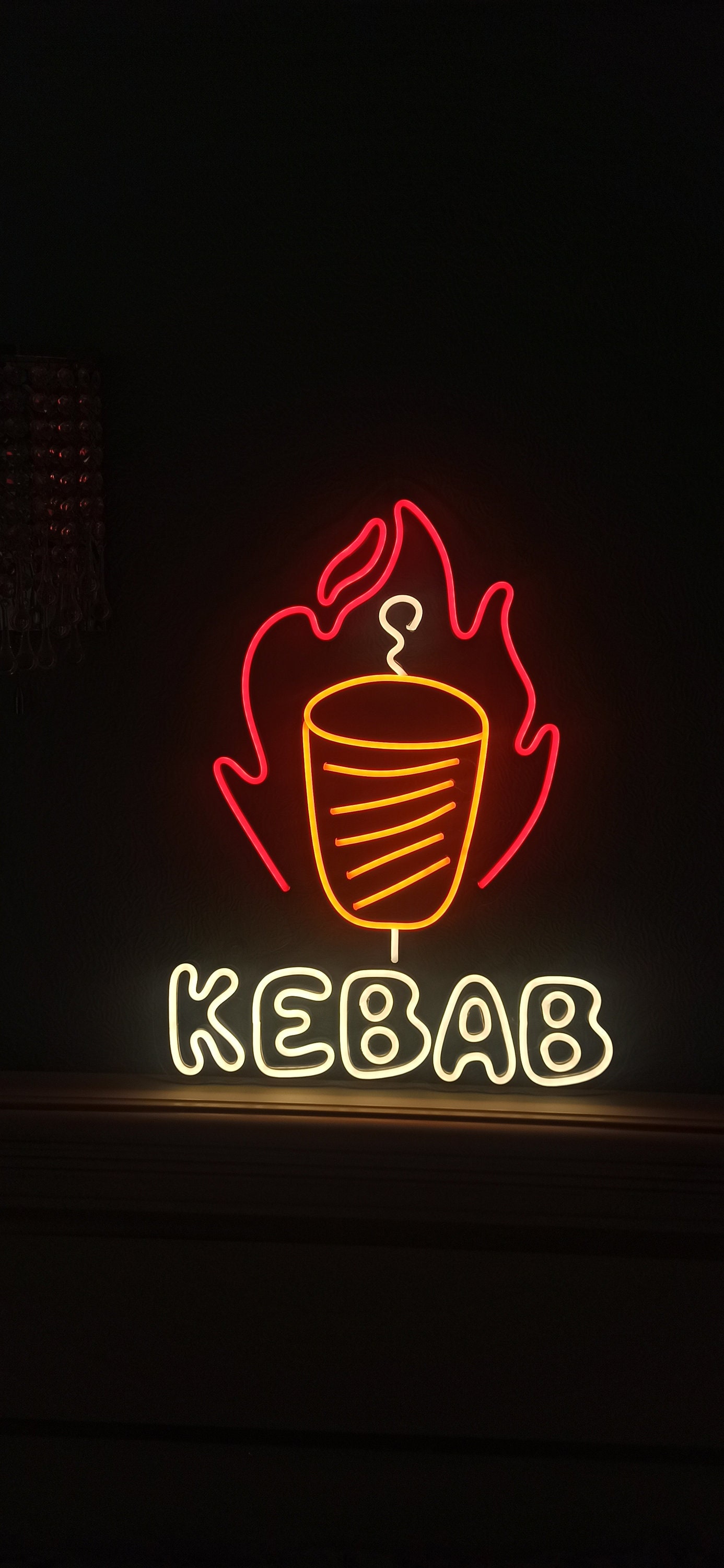 Doner Kebab Neon Sign Kebab Bistro Neon Light Restaurant Shawarma Neon ...