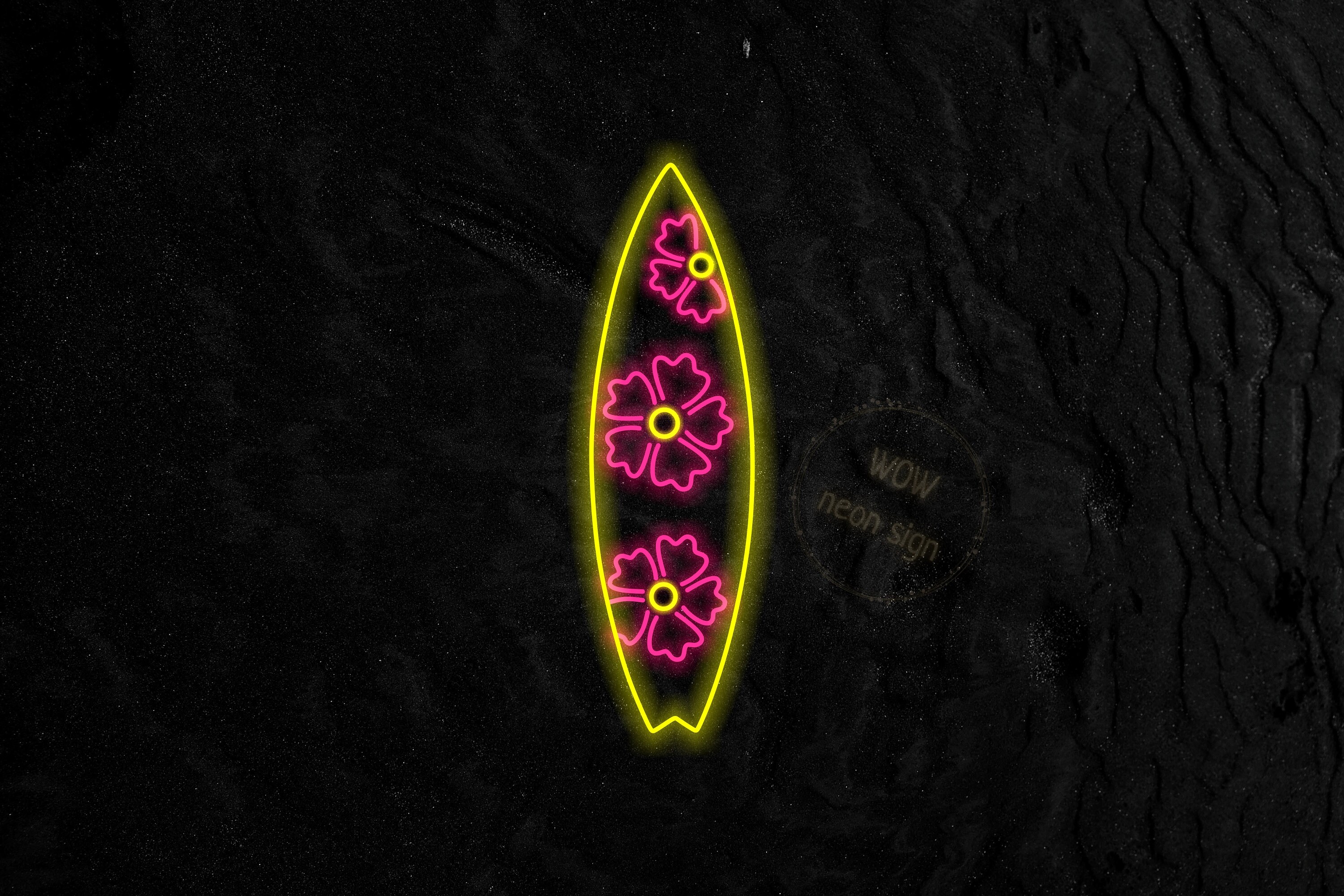 Surfboard Neon Sign, Surfing Led Light, Surf Board Light Sign, Starfish ...