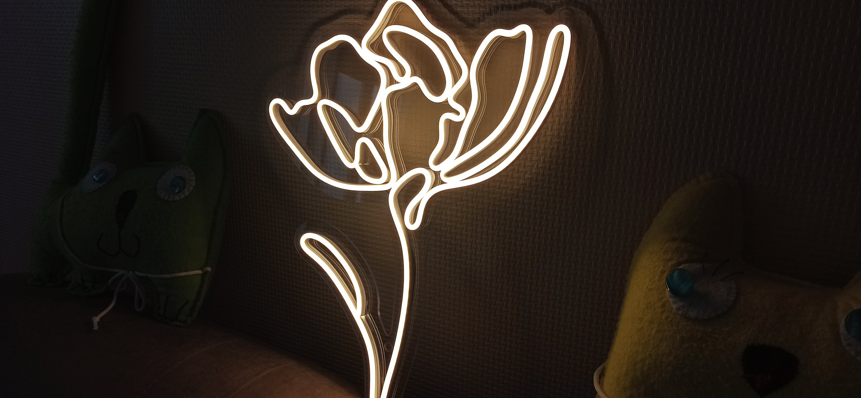 Flower Neon Sign Flower Led Neon Light Flower Neon Sign - Etsy