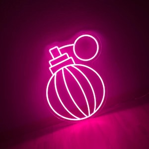 Neon Sign Perfume Bottle Night Light, Neon Sign Cologne Bottle, Perfume ...