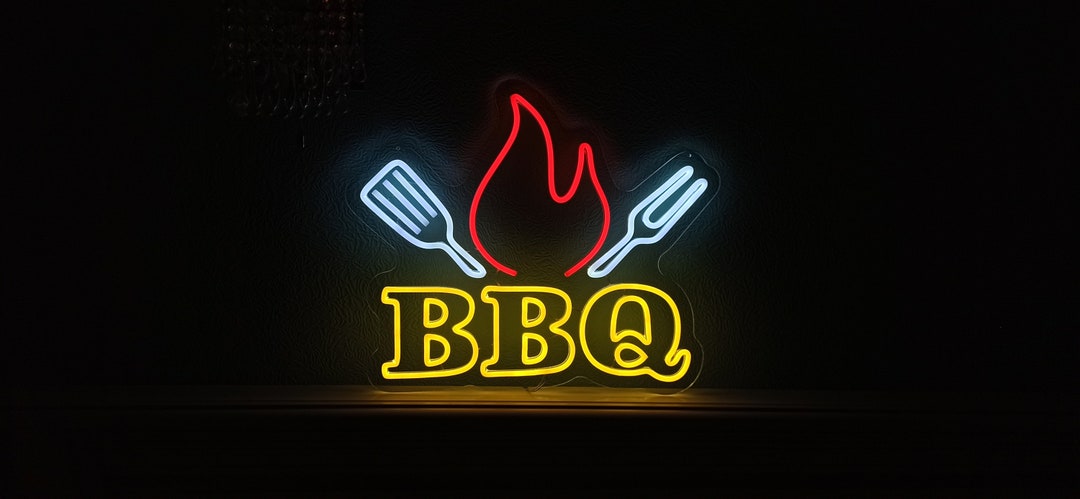 Barbecue Neon Sign, Barbecue Led Sign, BBQ Led Sign, BBQ Neon Lamp ...