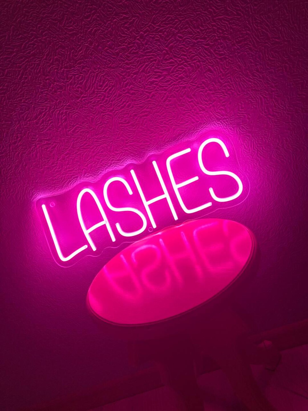 Neon Sign Lash Wall Art, Beauty Room Decor, Neon Light Sign Lashes, LED ...