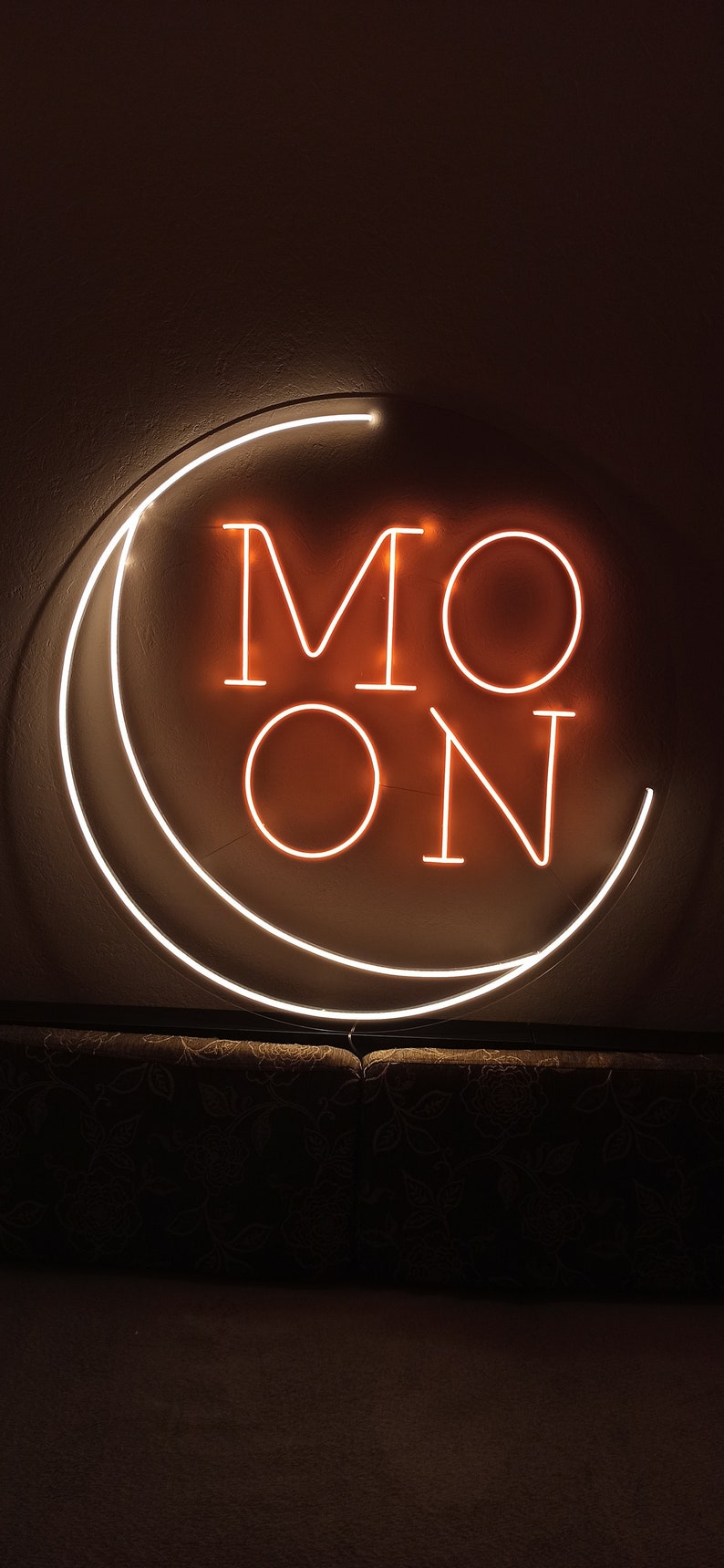 Moon Neon Sign, Moon Led Light Neon Sign, Neon Light Celestial Decor ...