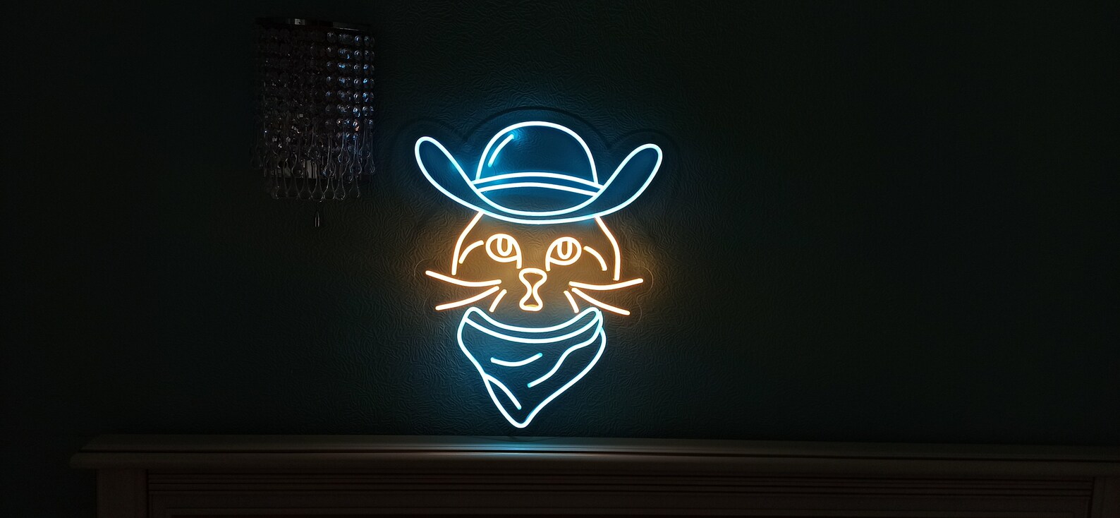 Cowboy Cat Neon Sign Cowboy Cat Hat Neon Light Luminous - Etsy