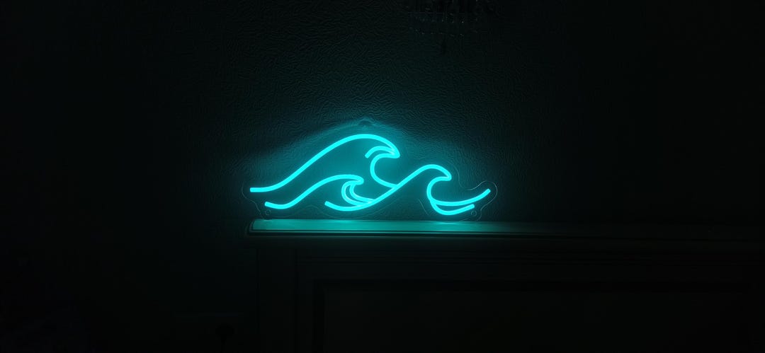 Custom Ocean Wave LED Neon Sign: Beach House Decor - Etsy