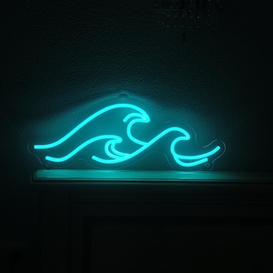Custom Ocean Wave LED Neon Sign: Beach House Decor - Etsy
