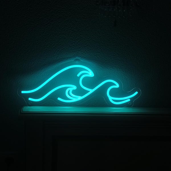 Wave Neon Sign - Etsy