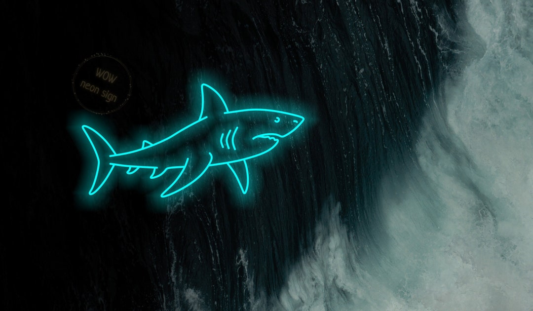 Shark Neon Sign, Shark Led Sign, Shark Neon Lamp, Baby Shark Neon Sign ...