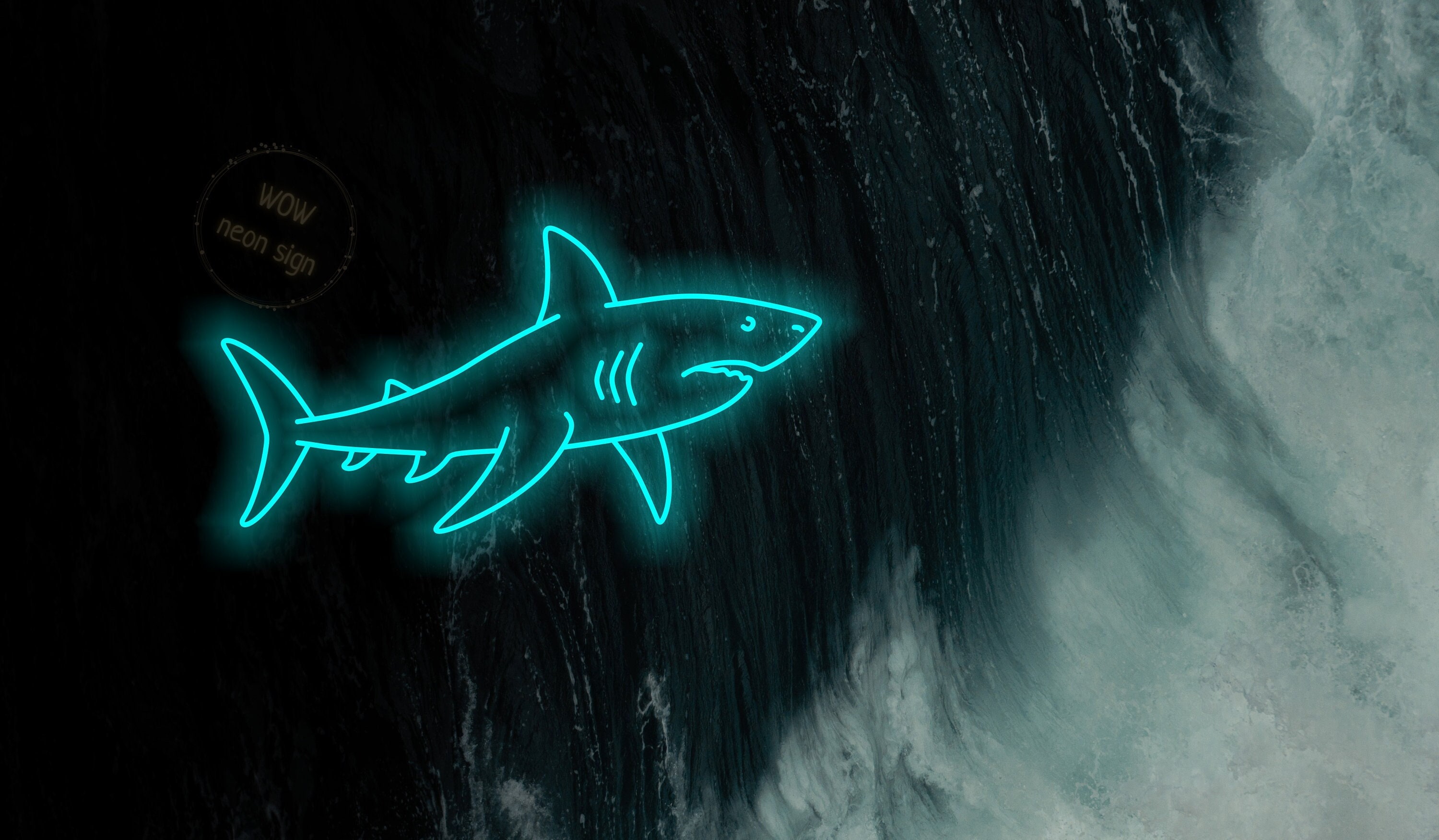 Shark Neon Sign, LED Wall Decor - Etsy