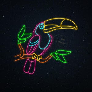 Toucan Bird LED Neon Sign, Tropical Exotic Bird Light - Etsy