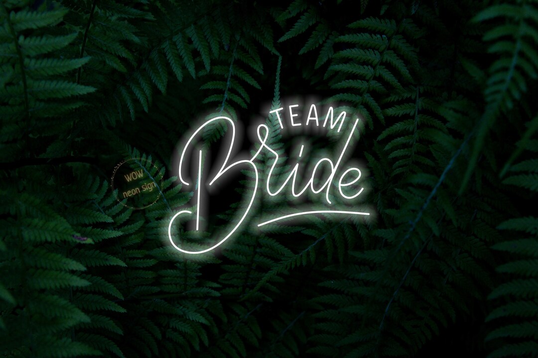 Team Bride Neon Sign, Bride Neon Sign for Party, Team Bride Led Light ...
