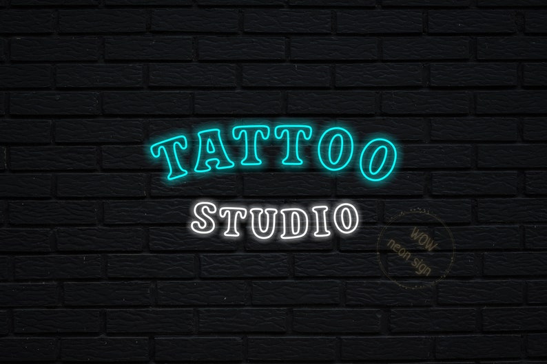 Tattoo Studio LED Neon Sign, Custom Wall Decor - Etsy