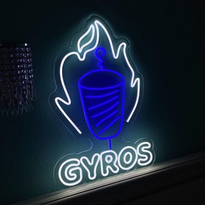 Doner Kebab Neon Sign Kebab Bistro Neon Light Restaurant Shawarma Neon ...