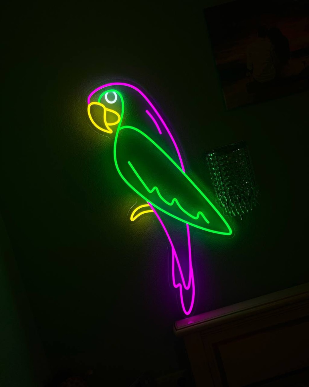 Watercolor Parrot Led Neon Sign, Parrot Neon Sign Light, Jungle Bird ...