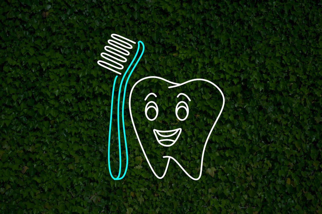 Tooth and Brush Neon Sign, Dentist Gift, Dental Office Decor, Dental ...
