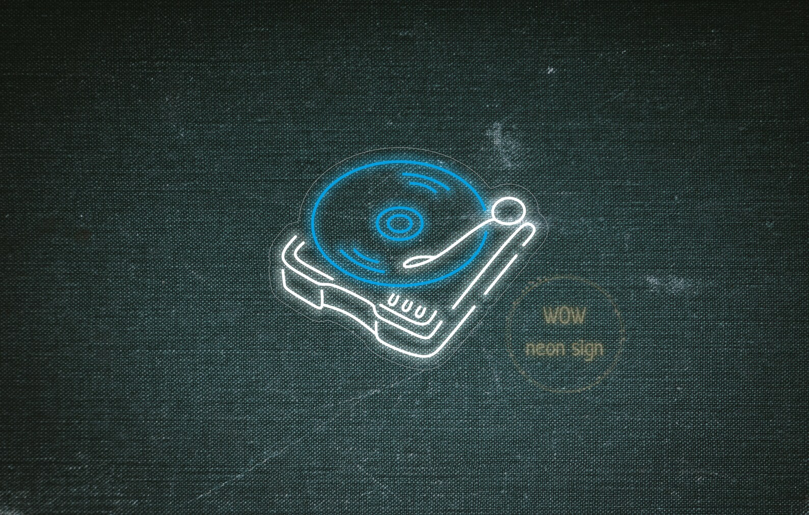 Record Player Neon Sign, Vinyl Neon Sign, Retro Vinyl Wall Mount, Music ...