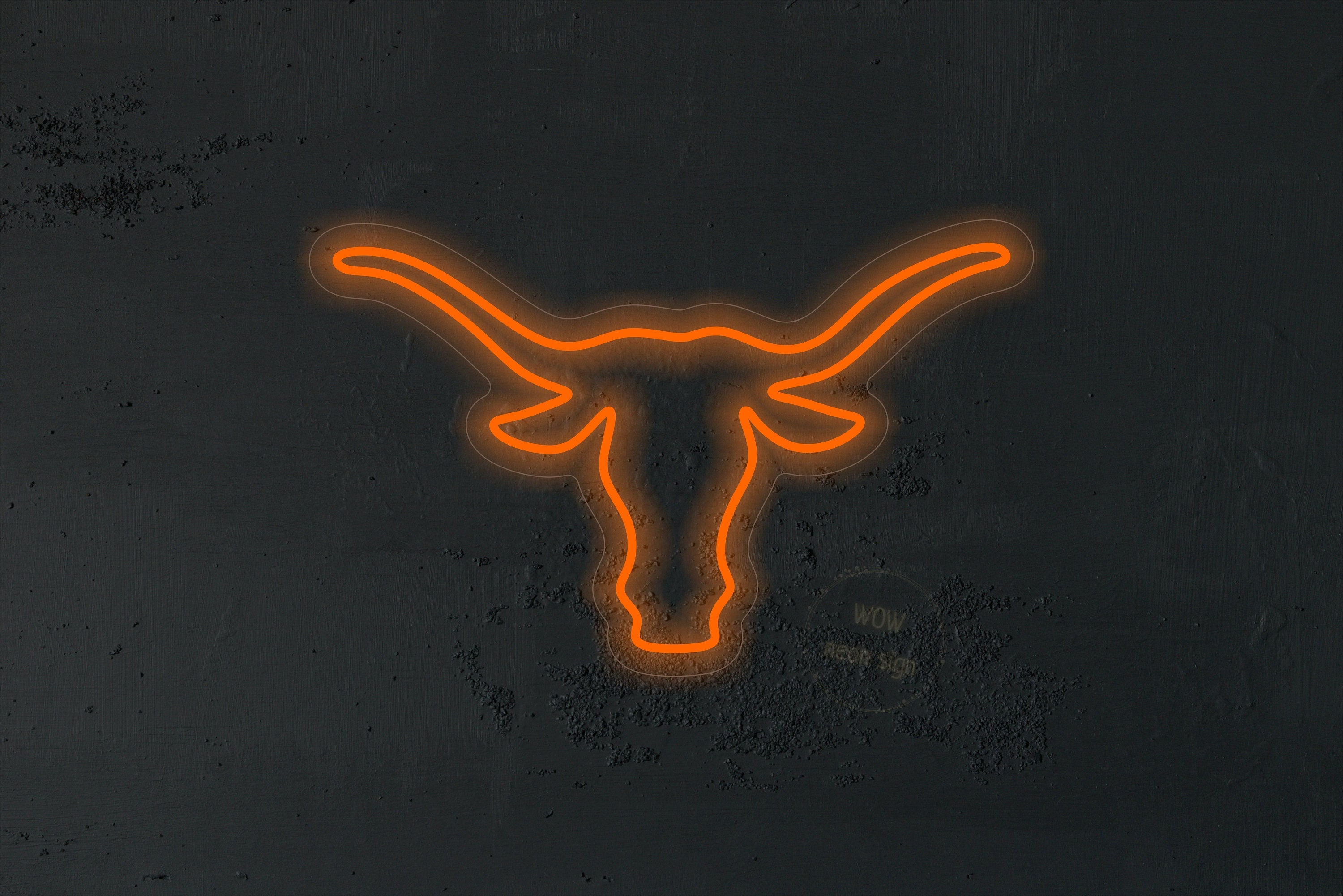 Longhorn Bull Neon Sign, Texas Longhorn Light Sign, Longhorn Head Skull ...