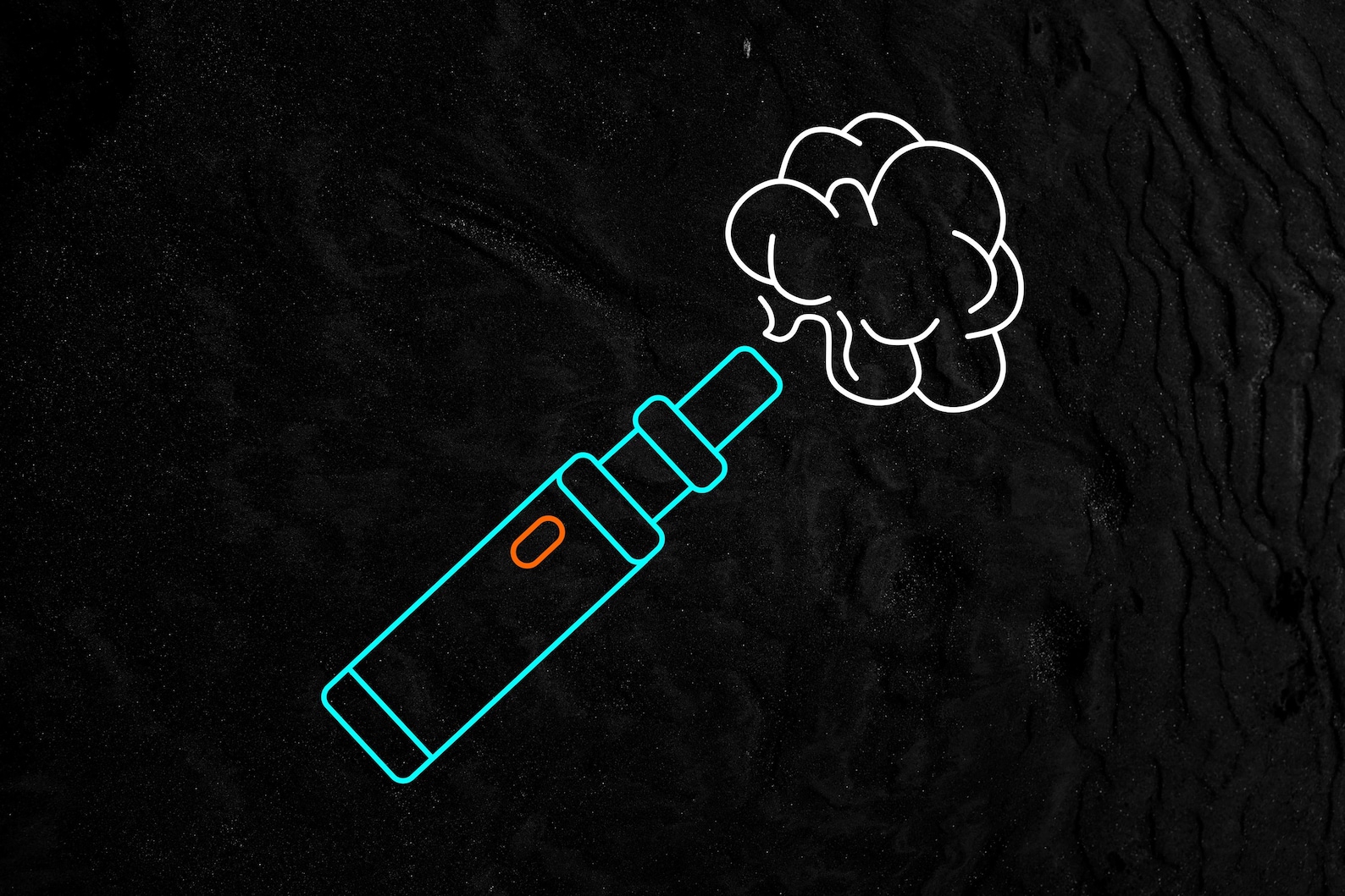 Neon Sign Vape With White Smoke, LED Neon Sign for Vape Store, Neon ...