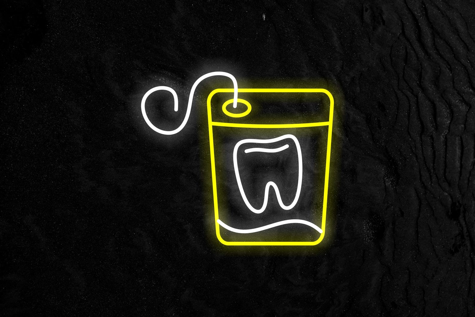 LED Neon Dental Floss Holder, Oral Hygiene Sign - Etsy