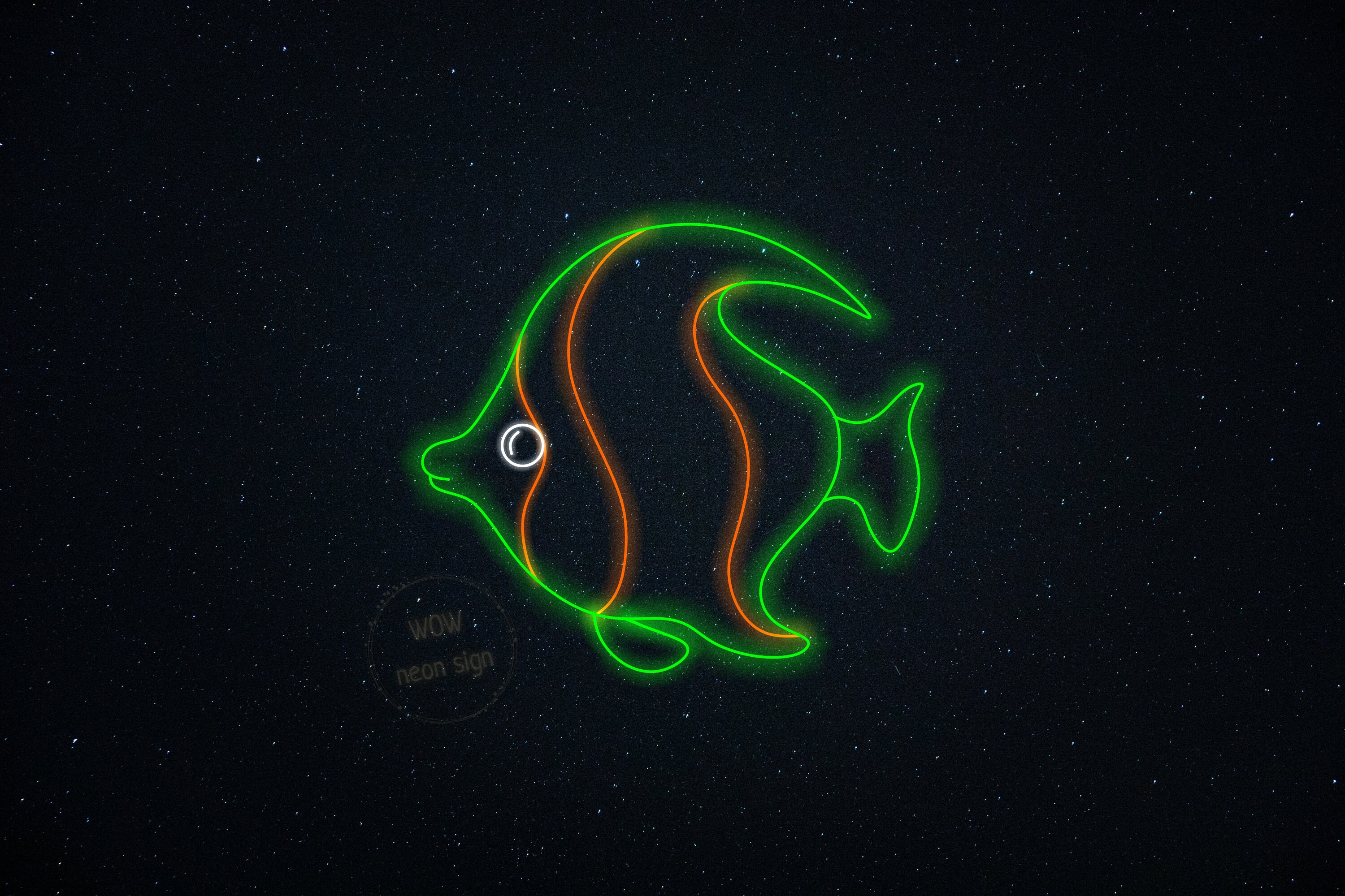 Ocean Fish Led Neon Sign, Colored Fish Led Neon Sign, Under the Sea Led ...