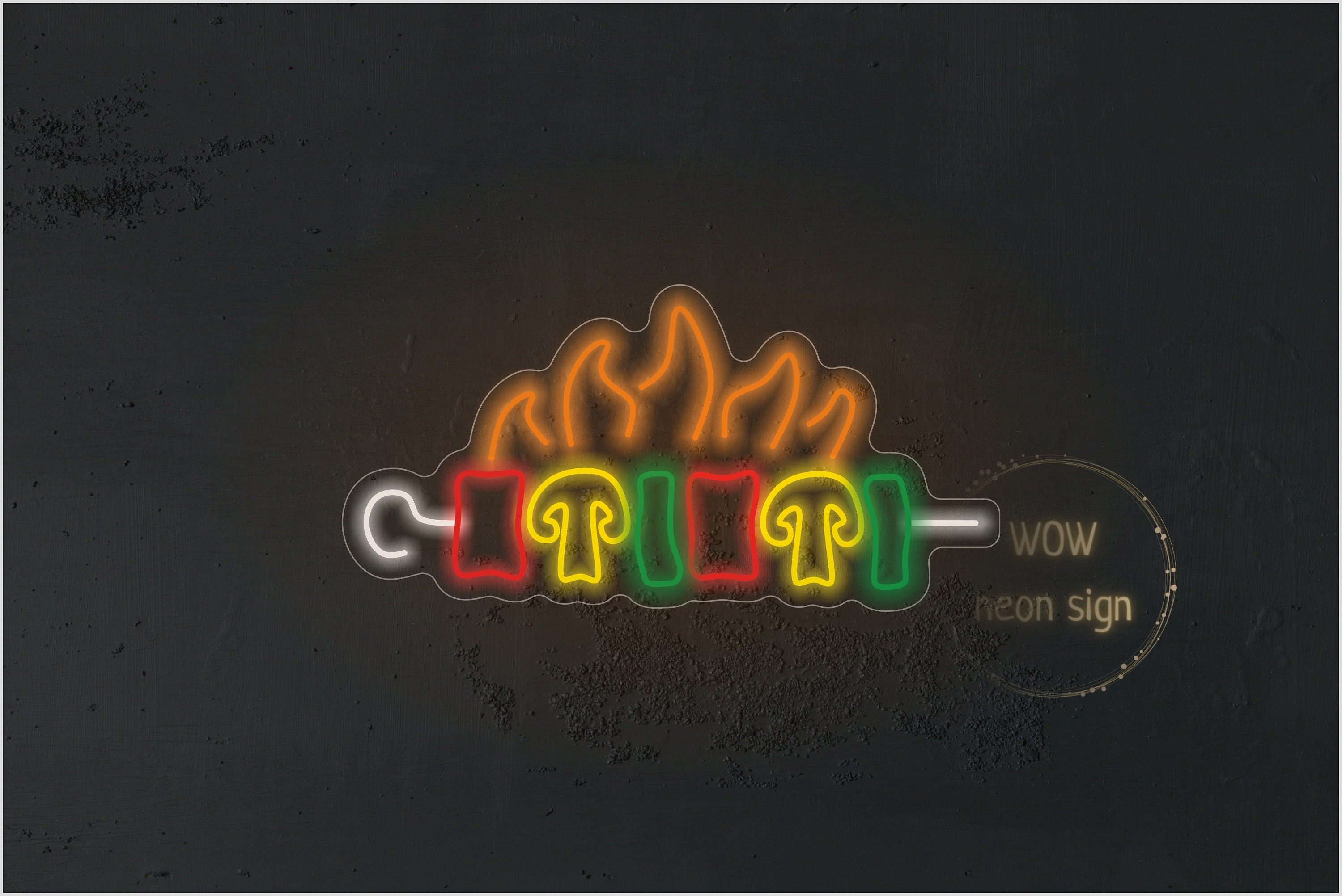 Barbecue Neon Sign Kebab Led Neon BBQ Led Sign Meat Led Light - Etsy