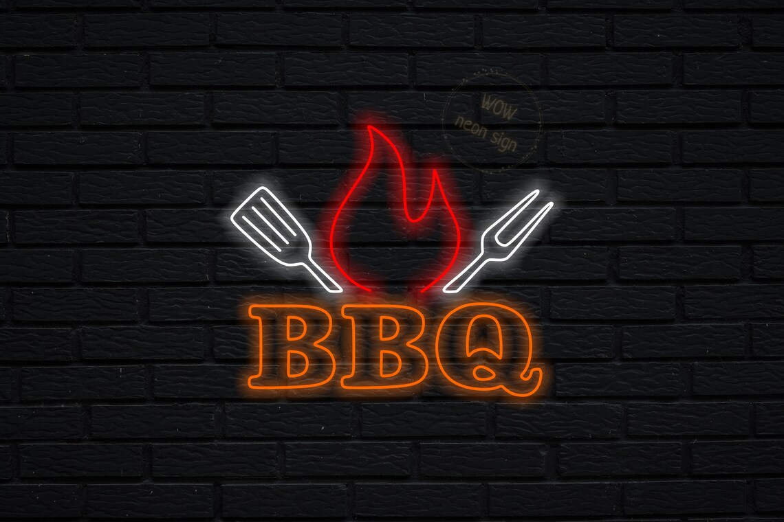 Barbecue Neon Sign Barbecue Led Sign BBQ Led Sign BBQ Neon - Etsy