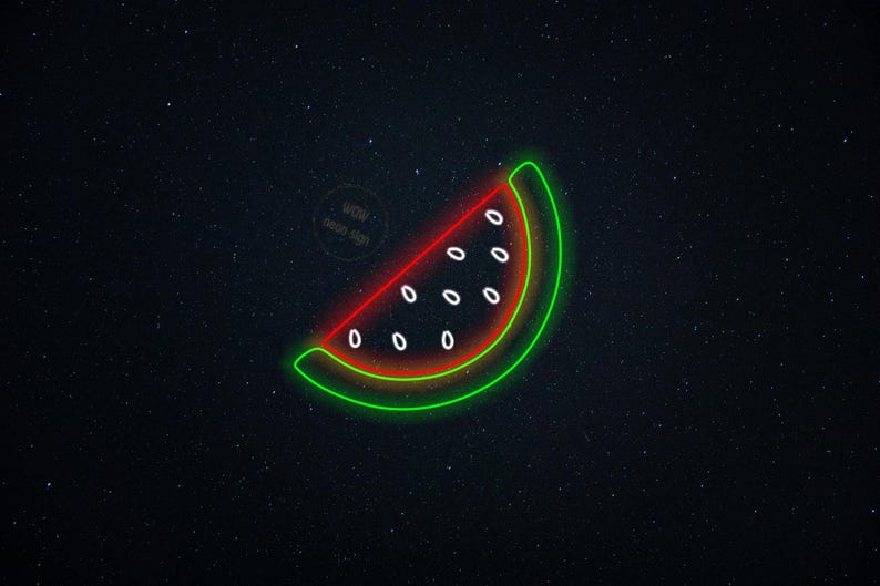 Watermelon LED Neon Sign, Kitchen Wall Decor, Fruit Theme - Etsy