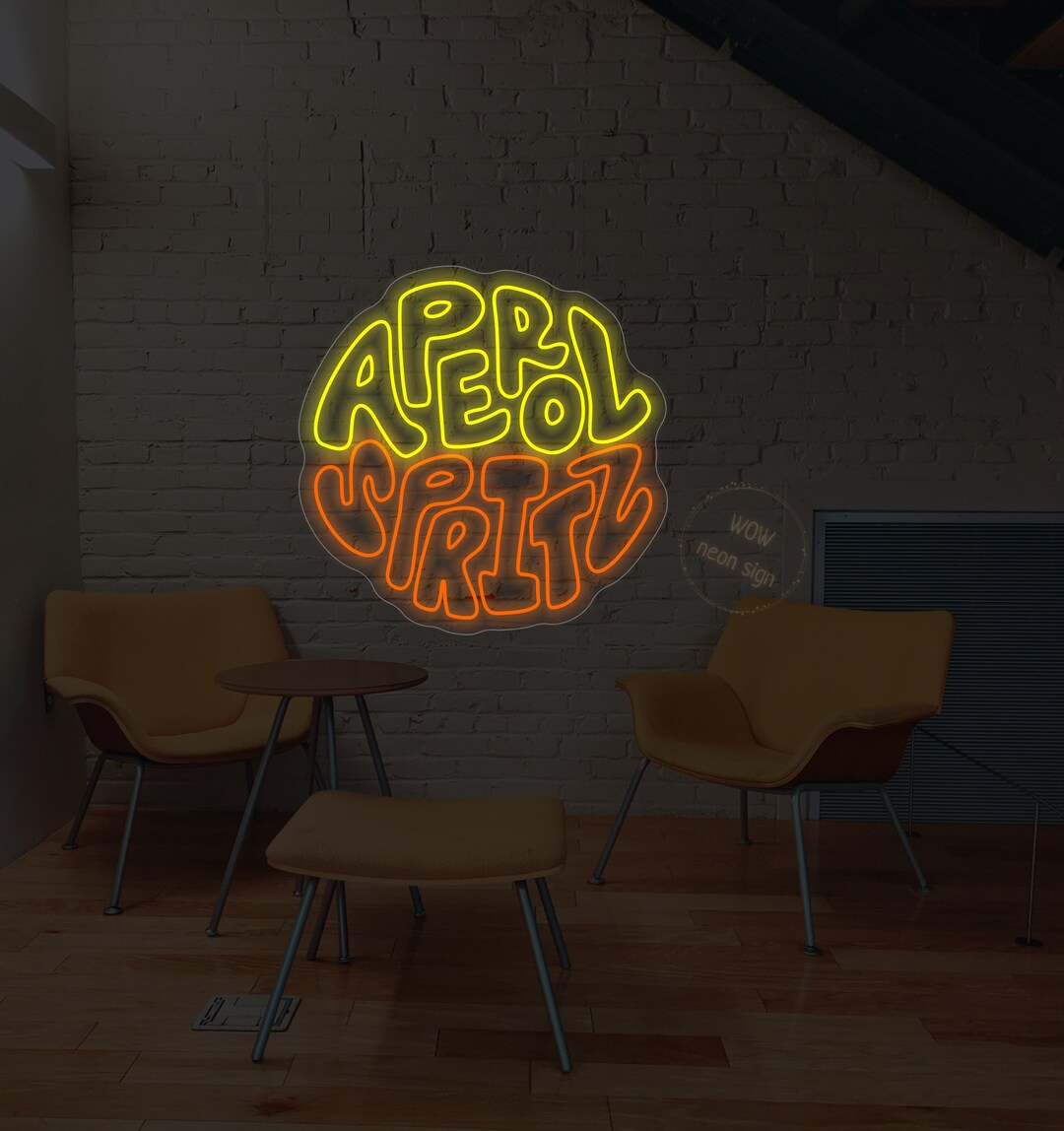 Aperol Spritz Led Neon Sign, Aperol Neon Sign Light, Aperol Spritz Neon ...
