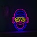 Monkey With Headphones Neon Sign, Monkey With Glasses Neon Sign, Monkey ...