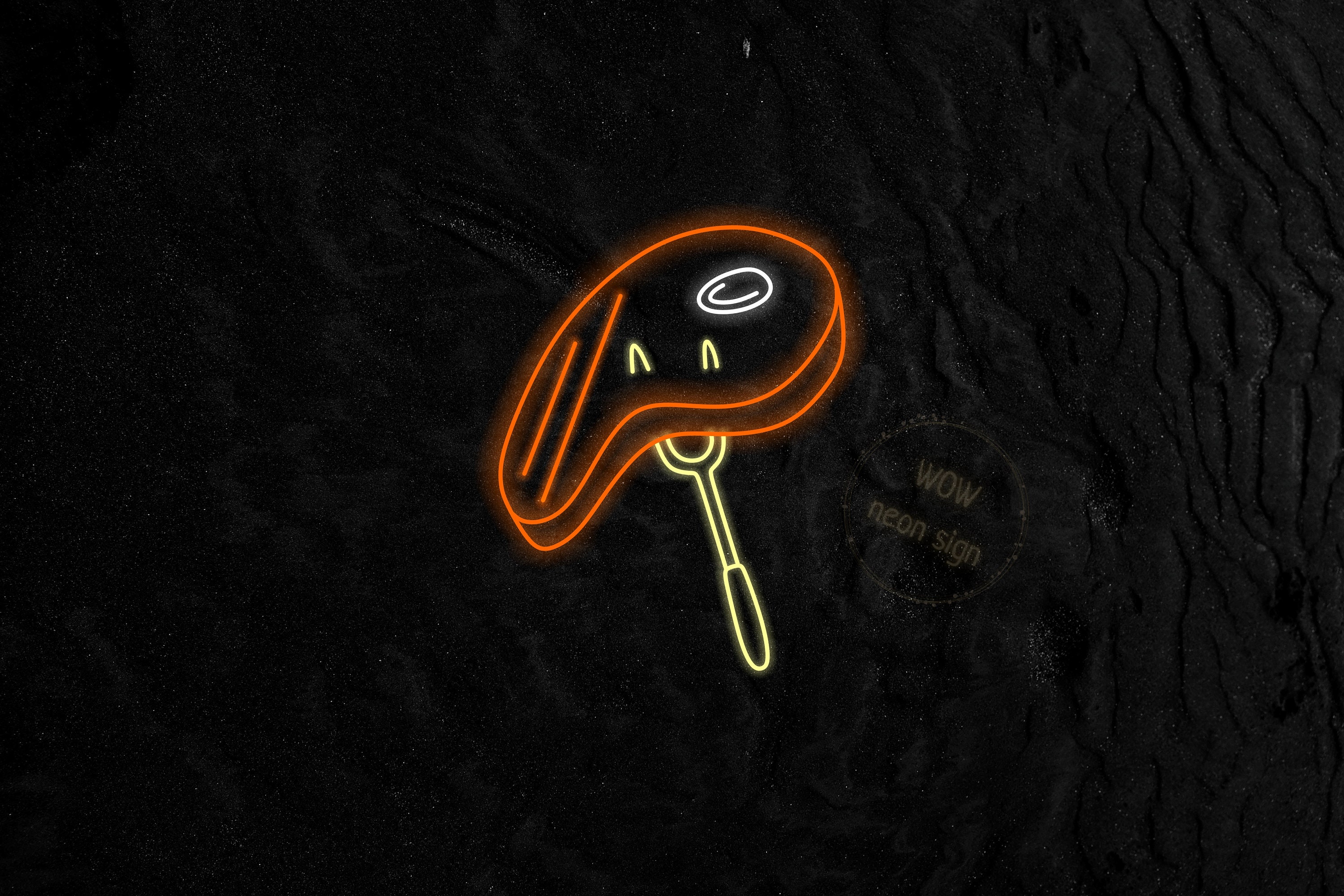 Steak Led Neon Sign, Barbecue Led Light Sign, Meat Neon Sign, Smoked ...