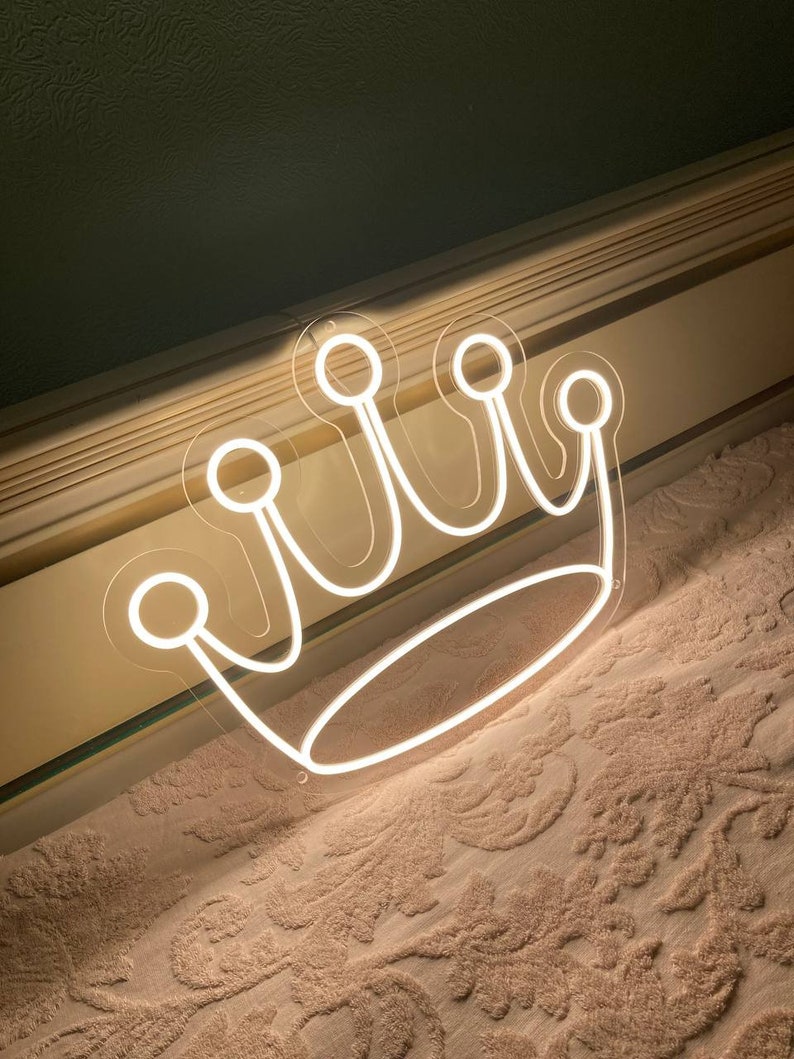 Queen Crown Neon Sign, Diadem Neon Sign, King Crown Neon Sign - Etsy