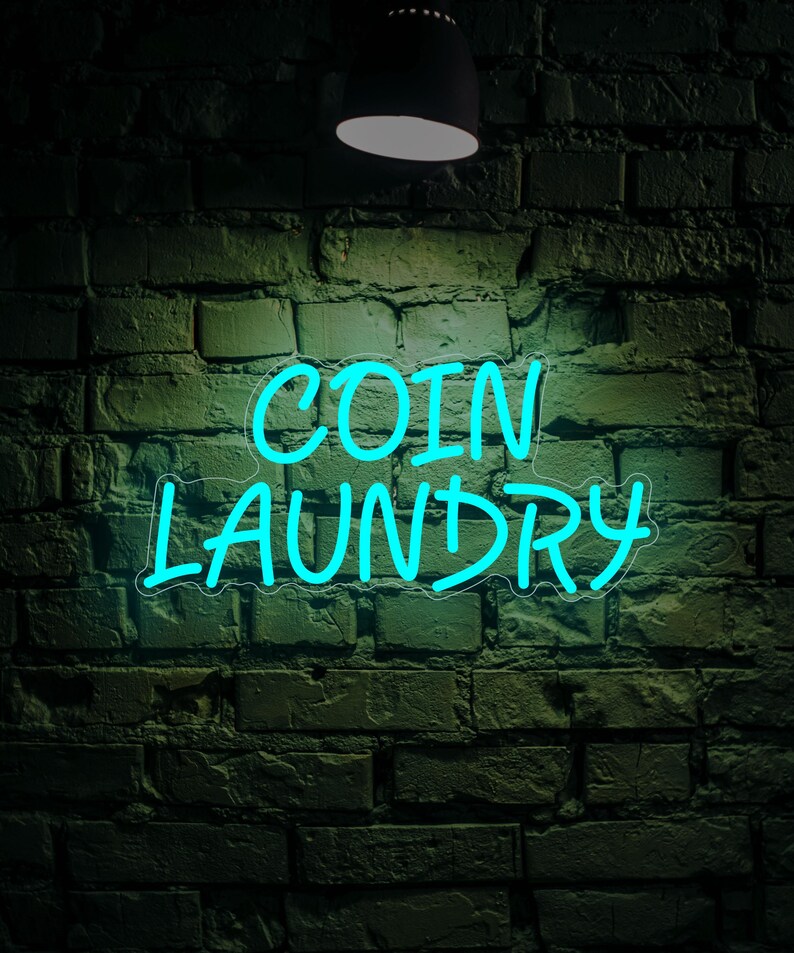 Coin Laundry LED Neon Sign – Custom Laundromat Decor - Etsy