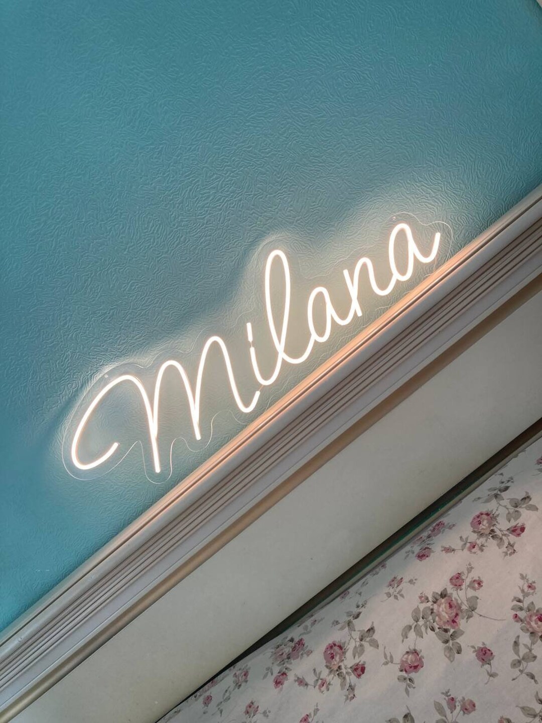 Personalized Kid Name Led Neon Sign, Custom Kid Name Neon Light Up ...