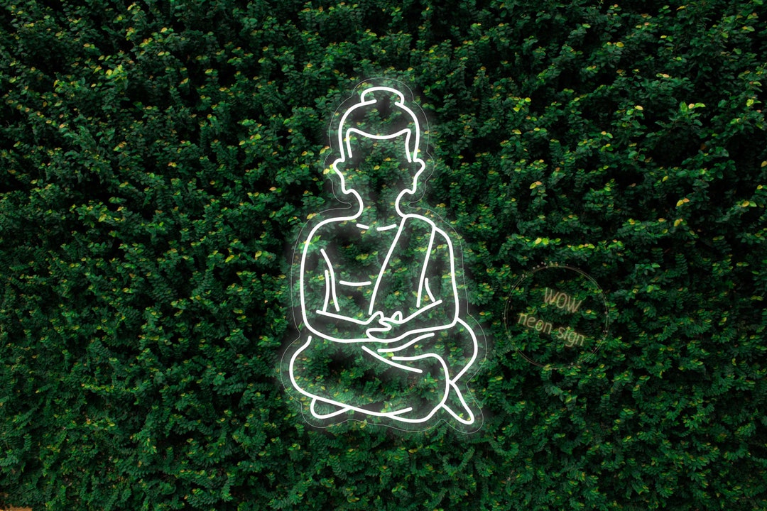 Buddha Neon Sign, Yoga Room Decor, Buddhist Light Decor - Etsy