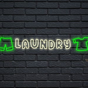 Laundry Led Neon Sign, Laundry Room Neon Light Sign, Custom Neon Sign ...