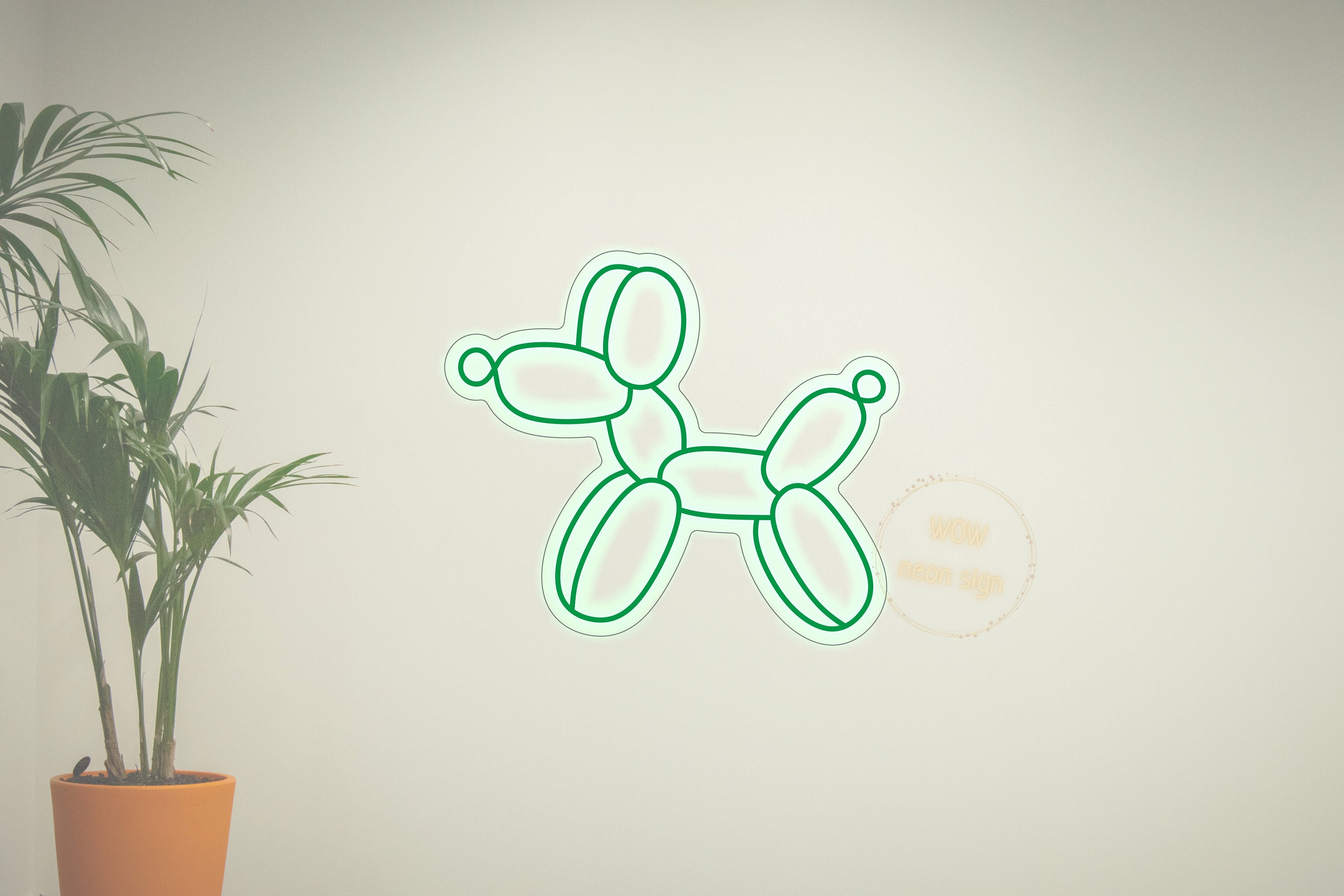 Balloon Dog Neon Sign, Balloon Animal Neon Light, LED Neon Balloons for ...