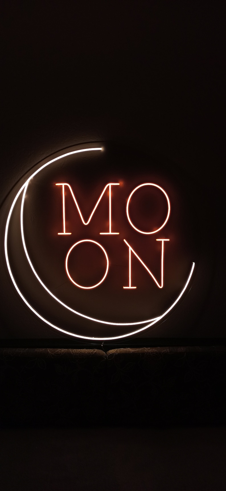 Moon Neon Sign, Moon Led Light Neon Sign, Neon Light Celestial Decor ...
