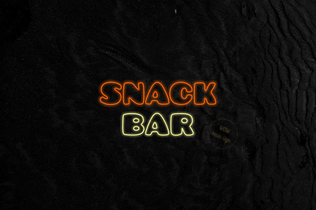 Snack Bar Neon Sign, Snack Bar Led Light Sign, Snack Neon Sign, Snack ...
