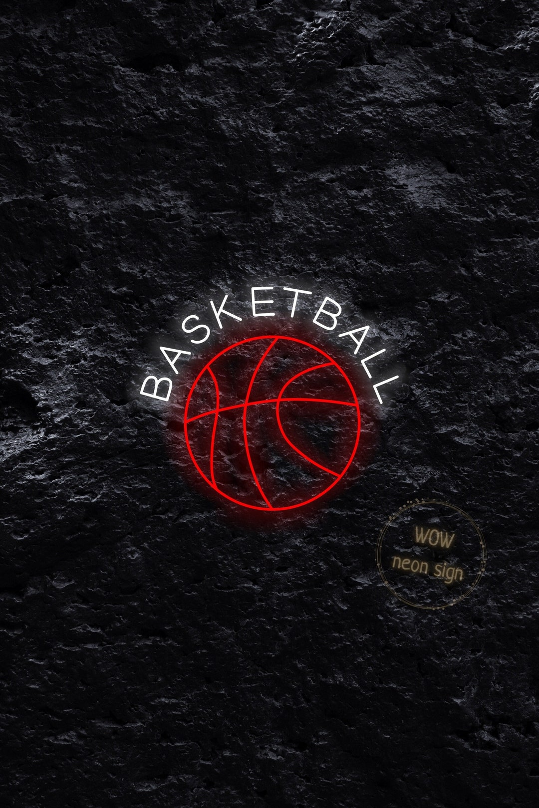 Custom Basketball Team Name Neon, Basketball Neon Sign, Basketball Neon ...