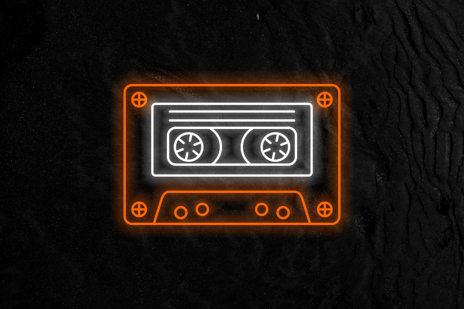 Retro Cassette Neon Sign, Vintage Cassette Tape Neon Sign Light, 80s ...