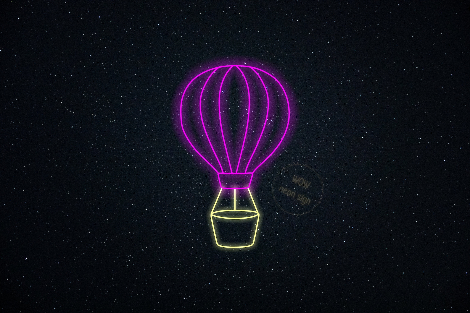Hot Air Balloon LED Neon Sign, Wall Decor - Etsy