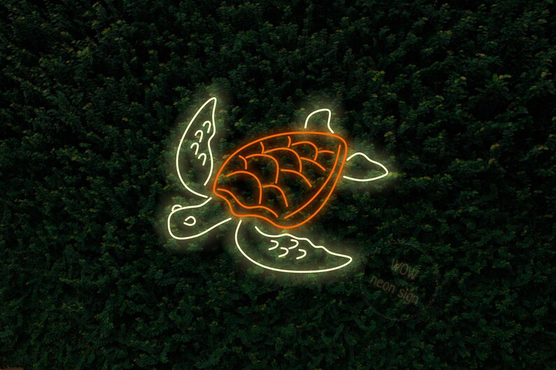Sea Turtle Neon Sign, Sea Turtle Led Light, Under the Sea Neon Light ...