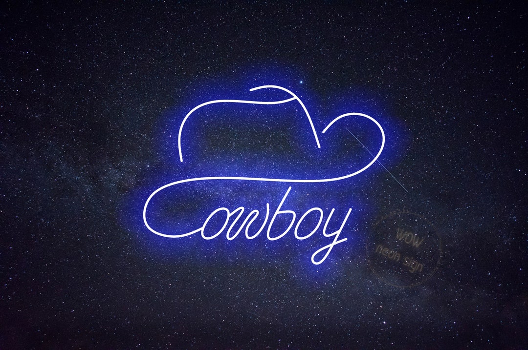 Cowboy Hat Neon Sign, Western Hat Neon Light, Custom Cowboy Led Hat ...