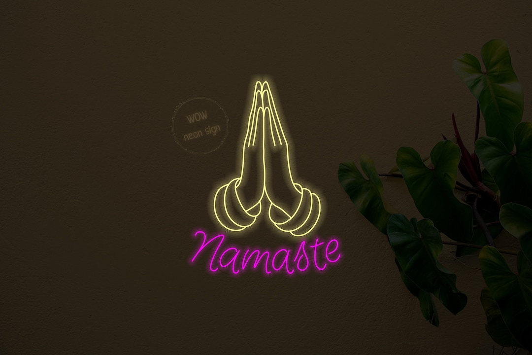 Namaste Led Neon Sign, Namaste Neon Light Gift for Wall, Yoga Led Neon ...
